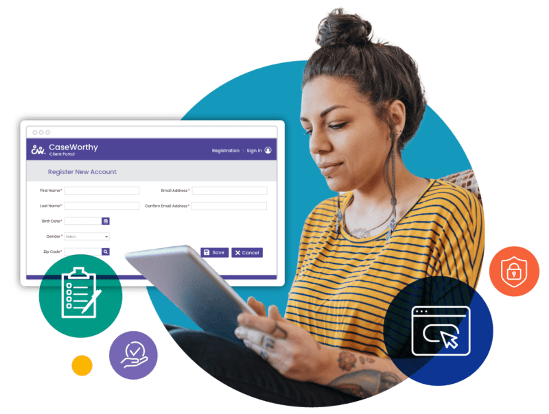 Web Portal- Efficiently Communicate with Clients | CaseWorthy
